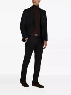 ZANONE Flexwool Roll-neck Sweater - Brown
