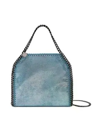 Stella McCartney Falabella Iridescent Mini Tote Bag - Blue
