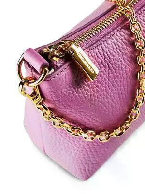 COCCINELLE Chain-detail Pebbled-leather Shoulder Bag