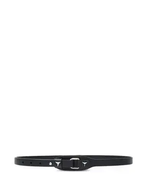 Fendi Cuneo Leather Belt - Black