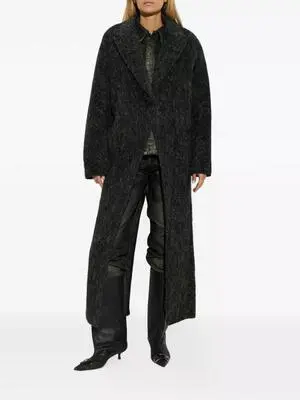 DIESEL® Brushed-effect Coat - Grey