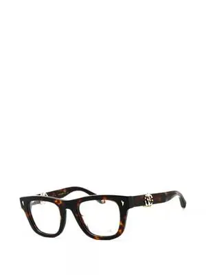 Roberto Cavalli Tortoiseshell-effect Rectangle-frame Glasses - Brown