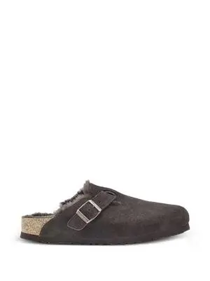 BIRKENSTOCK Boston Shearling-lined Mules - Brown