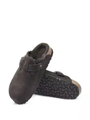 BIRKENSTOCK Boston Shearling-lined Mules - Brown