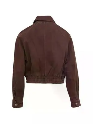 3.1 Phillip Lim Cropped Denim Bomber Jacket