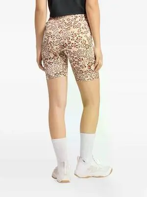 Adidas X Farm Rio Floral-print Leopard-pattern Shorts