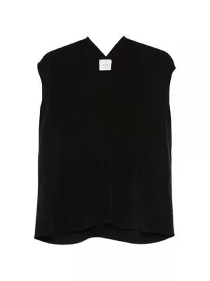 ALYSI V-neck Top - Black