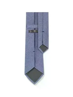 Boggi Milano Tie Armour Pattern Wool Cashmere