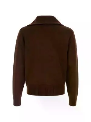 ENTIRE STUDIOS Zip-up Ribbed-trim Cardigan