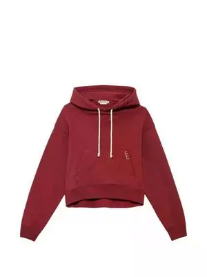JW Anderson Embroidered Drawstring Hoodie - Red