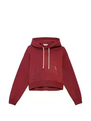 JW Anderson Embroidered Drawstring Hoodie - Red