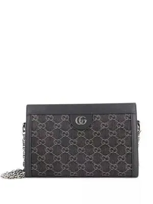 Gucci Ophidia Chain Gg Denim Small Shoulder Bag
