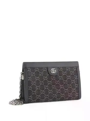 Gucci Ophidia Chain Gg Denim Small Shoulder Bag