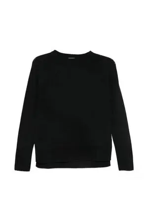 VELA SHOP Ribbed-trim Sweater - Black