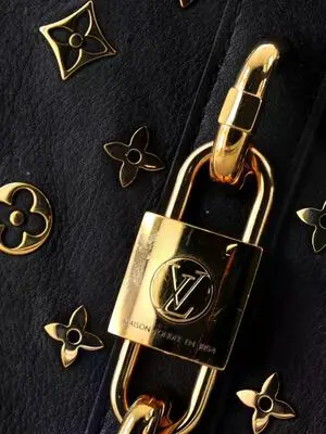 LOUIS VUITTON Rendez-vous Monogram Metal Calfskin Shoulder Bag - Black