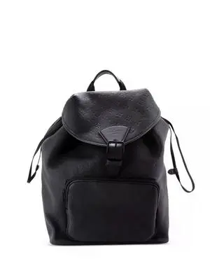 LOUIS VUITTON Montsouris Nnm Monogram Taurillon Leather Backpack - Black