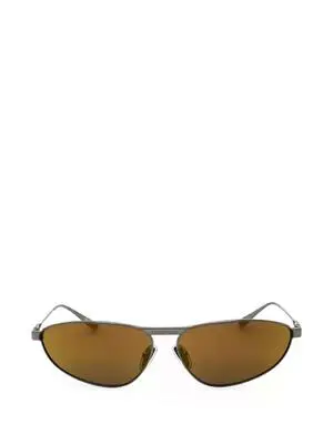 Balenciaga Bb0417s Oval-frame Sunglasses - Grey