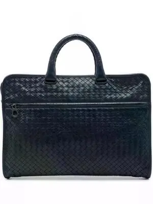 Bottega Veneta 2012-2026 Nappa Intrecciato Briefcase Business Bag - Black
