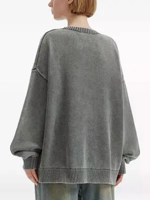 MINI CREAM Graphic-print Intarsia-knit Sweater