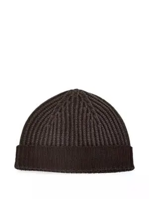 04651 / A TRIP IN A BAG Foggy Ribbed Beanie Hat - Brown