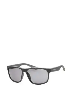 Calvin Klein Matte-finish Rectangle-frame Sunglasses