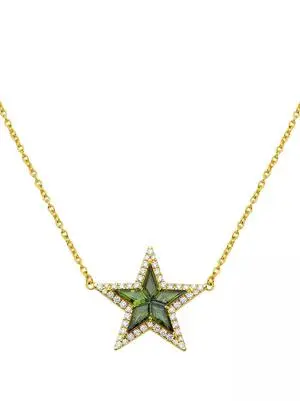 BUDDHA MAMA Tourmaline And Diamond Star Necklace