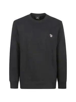 Paul Smith Cotton Embroidered Zebra-logo Sweatshirt - Black