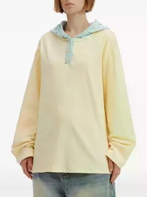 MINI CREAM Star-print Hoodie