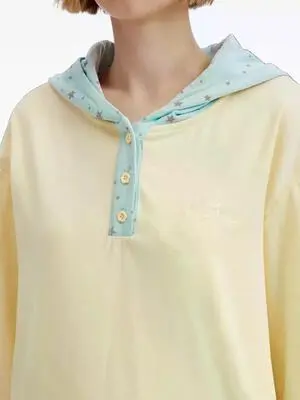 MINI CREAM Star-print Hoodie