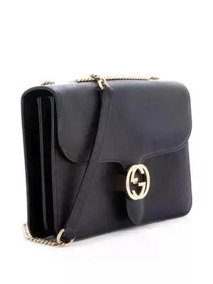 Gucci Interlocking Leather Medium Shoulder Bag