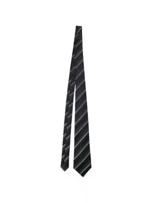 Comme Des Garçons Striped Polka-dot Tie