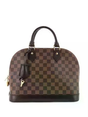 LOUIS VUITTON Alma Handbag Damier Pm Satchel - Brown