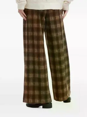 B+AB Plaid-check Pleated Trousers