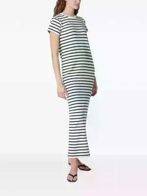 ANINE BING Wynne Dress Stripe - Neutrals