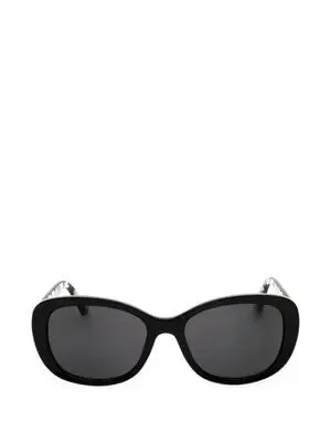 DRAPER JAMES Oval-frame Sunglasses - Black