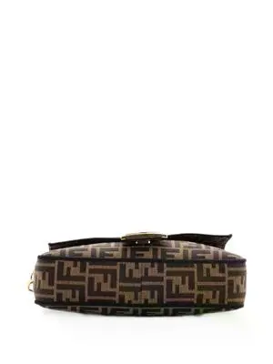 Fendi Baguette Nm Bag Zucca Canvas Medium Shoulder Bag