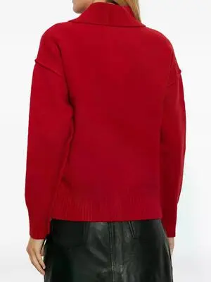 AMI Paris De Coeur Long-sleeve Polo Sweater