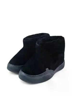 ERL Vamp Shearling-lined Boots - Black