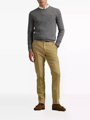 Polo Ralph Lauren Logo-embroidered Wool Sweater - Grey