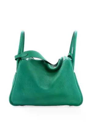 Hermès Lindy Bag Clemence 30 Shoulder Bag - Green