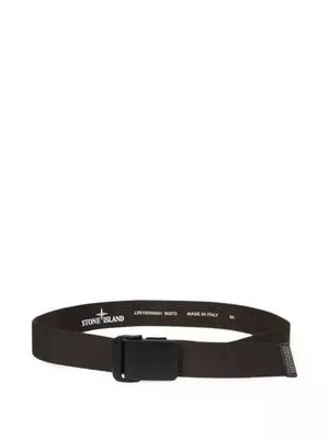 Stone Island Logo-engraved Belt - Brown