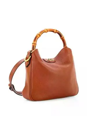 Gucci Diana Nm Bamboo Shoulder Bag Leather Small Tote Bag