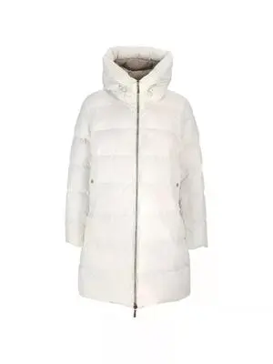 MOORER Klie-stp Hooded Quilted Coat - White