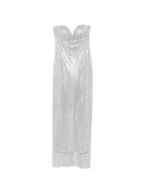 MITILIANE COUTURE Crystal-embellished Mesh Maxi Dress