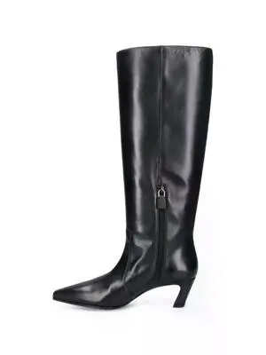 STUART WEITZMAN Stassi 50 Square-toe Leather Boots