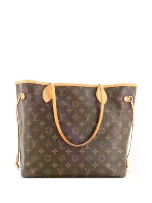 LOUIS VUITTON Neverfull Nm Monogram Canvas Mm Tote Bag - Brown