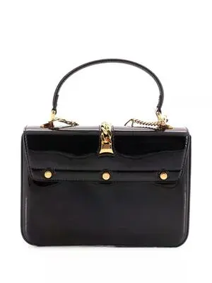 Gucci Sylvie 1969 Top Handle Bag Patent Mini Satchel