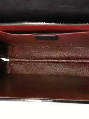 Gucci Sylvie 1969 Top Handle Bag Patent Mini Satchel