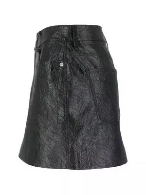 Michael Kors Crinkled Mini Skirt - Black