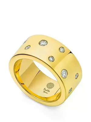 BUDDHA MAMA Diamond Scattered Band Ring - Gold